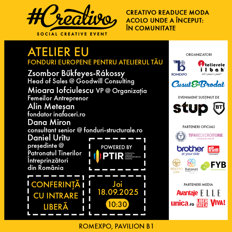 Conferinte si Ateliere #Creativo 2025 - #Creativo